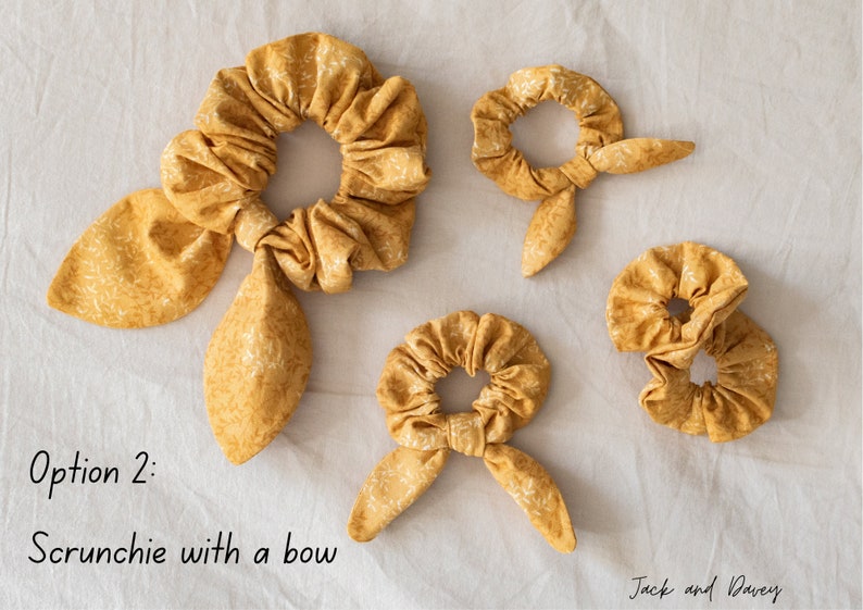 Printable Scrunchie Pattern Digital Downloadable Hair | Etsy