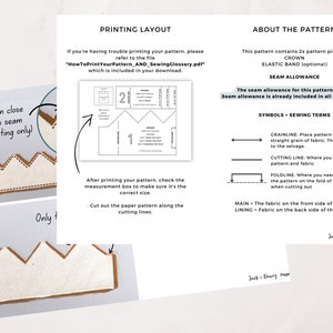 Baby Crown Sewing Pattern, Fabric Crown for 1st Birthday Party, Gender ...