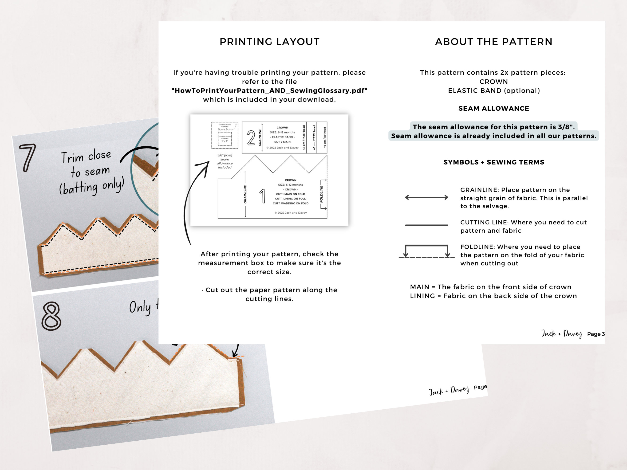 Baby Crown Sewing Pattern Fabric Crown for 1st Birthday - Etsy