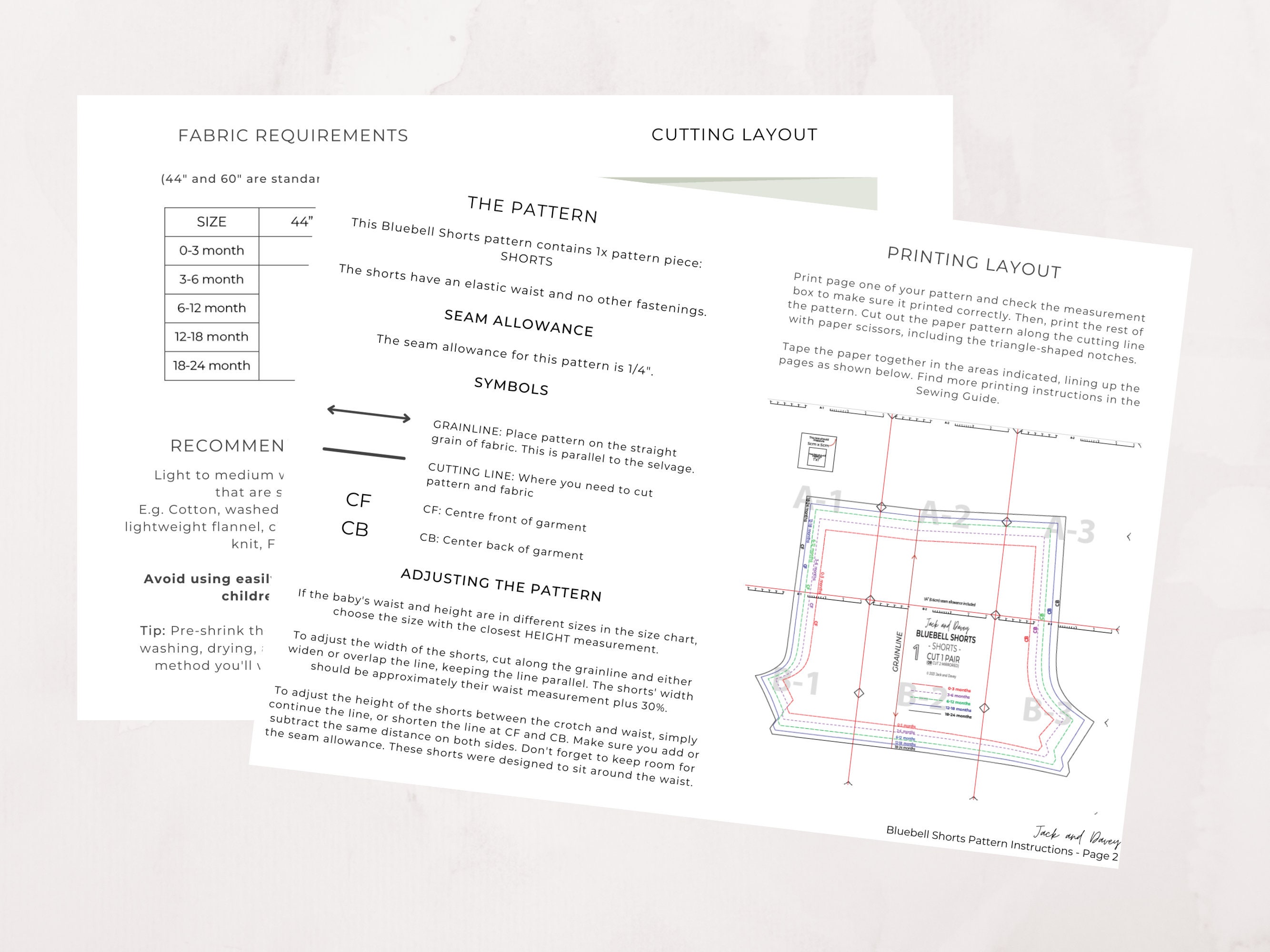 Baby and Toddler Shorts Pattern // Easy Baby Sewing Pattern - Etsy