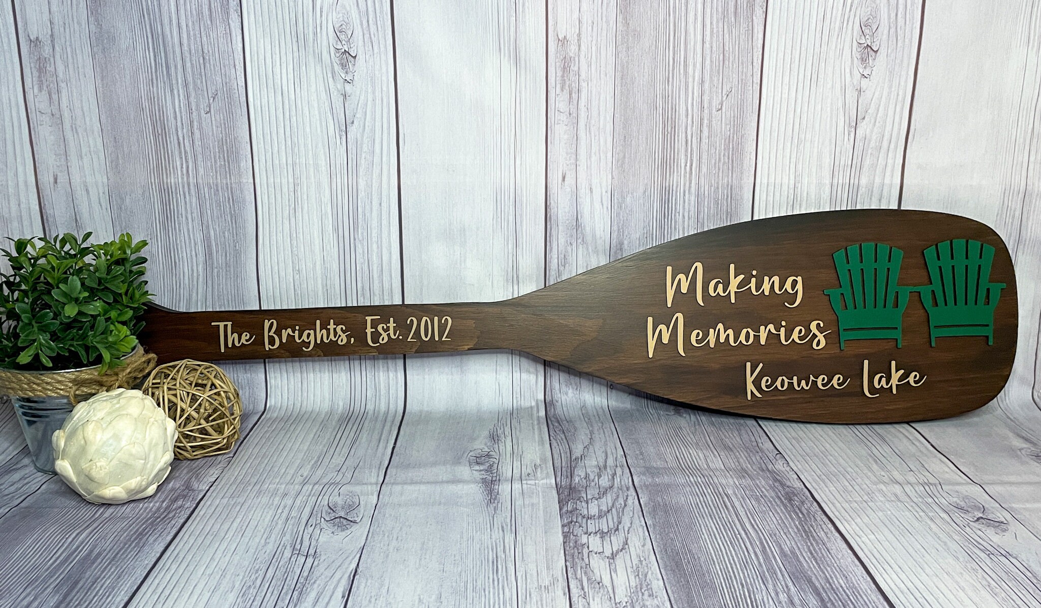 Exterior Lake House Sign/canoe Paddle Sign/boat Dock Sign/personalized ...