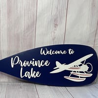 Custom Wood Canoe Paddle | Hand Painted Wall Art | Lake House Decor ...