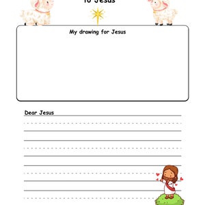 Nativity Activity - Sunday School Christmas Idea, Letter to Jesus ...