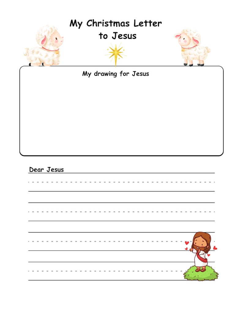 Nativity Activity - Sunday School Christmas Idea, Letter to Jesus ...