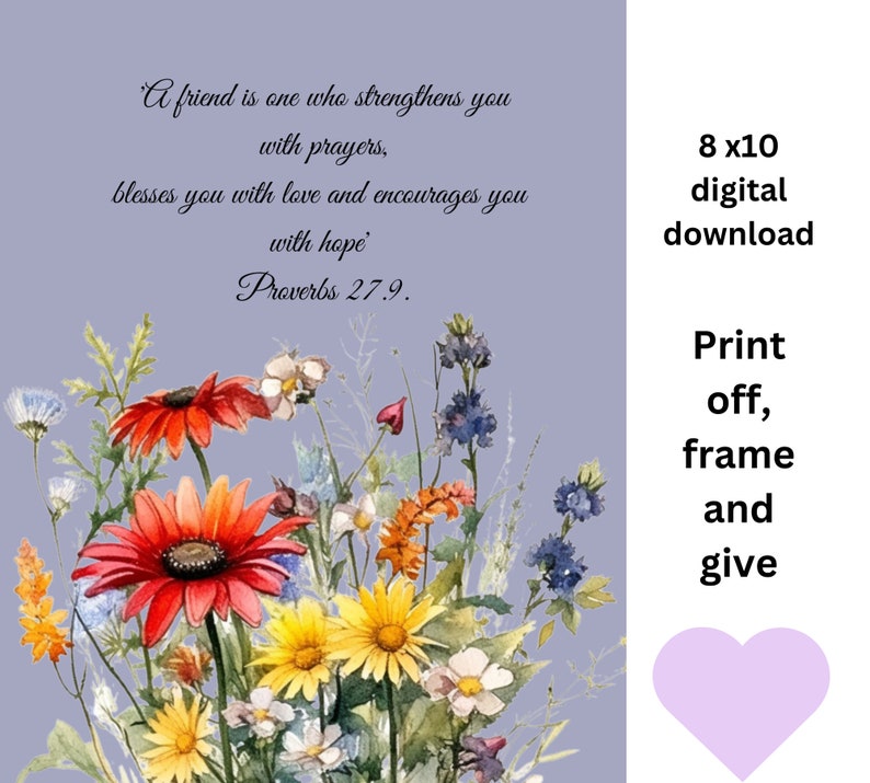 Scripture Word Art ,friendship Proverb 27.9 - Friend Prayer Printable ...