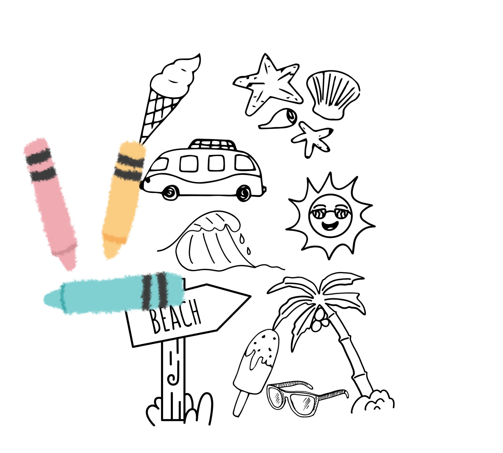 Road Trip Boredom Busters for Kids - Instant Download - Beach ...