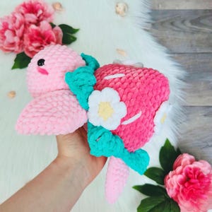 Strawberry Turtle Crochet Pattern - Amigurumi PDF, Fruit Turtles, DIY ...