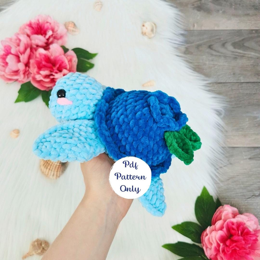Mini Blueberry Turtle Crochet Pattern Amigurumi PDF, Fruit Turtles, DIY ...