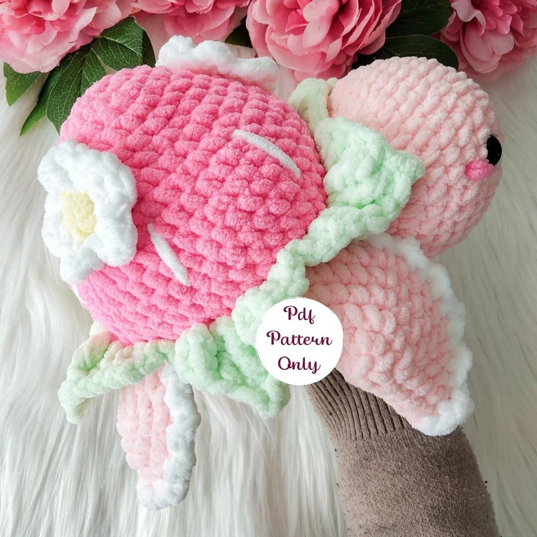 Strawberry Turtle Crochet Pattern - Amigurumi PDF, Fruit Turtles, DIY ...
