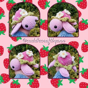 Strawberry Turtle Crochet Pattern - Amigurumi PDF, Fruit Turtles ...
