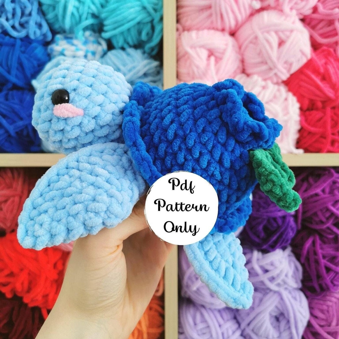 Mini Blueberry Turtle Crochet Pattern, Fruit Turtles Amigurumi Pattern ...