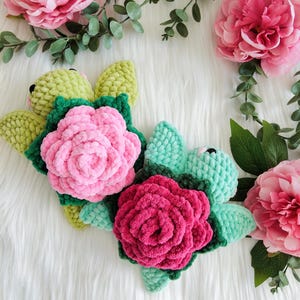 Mini Rose Turtle Crochet Pattern - Valentines Day Flowers, Advanced ...