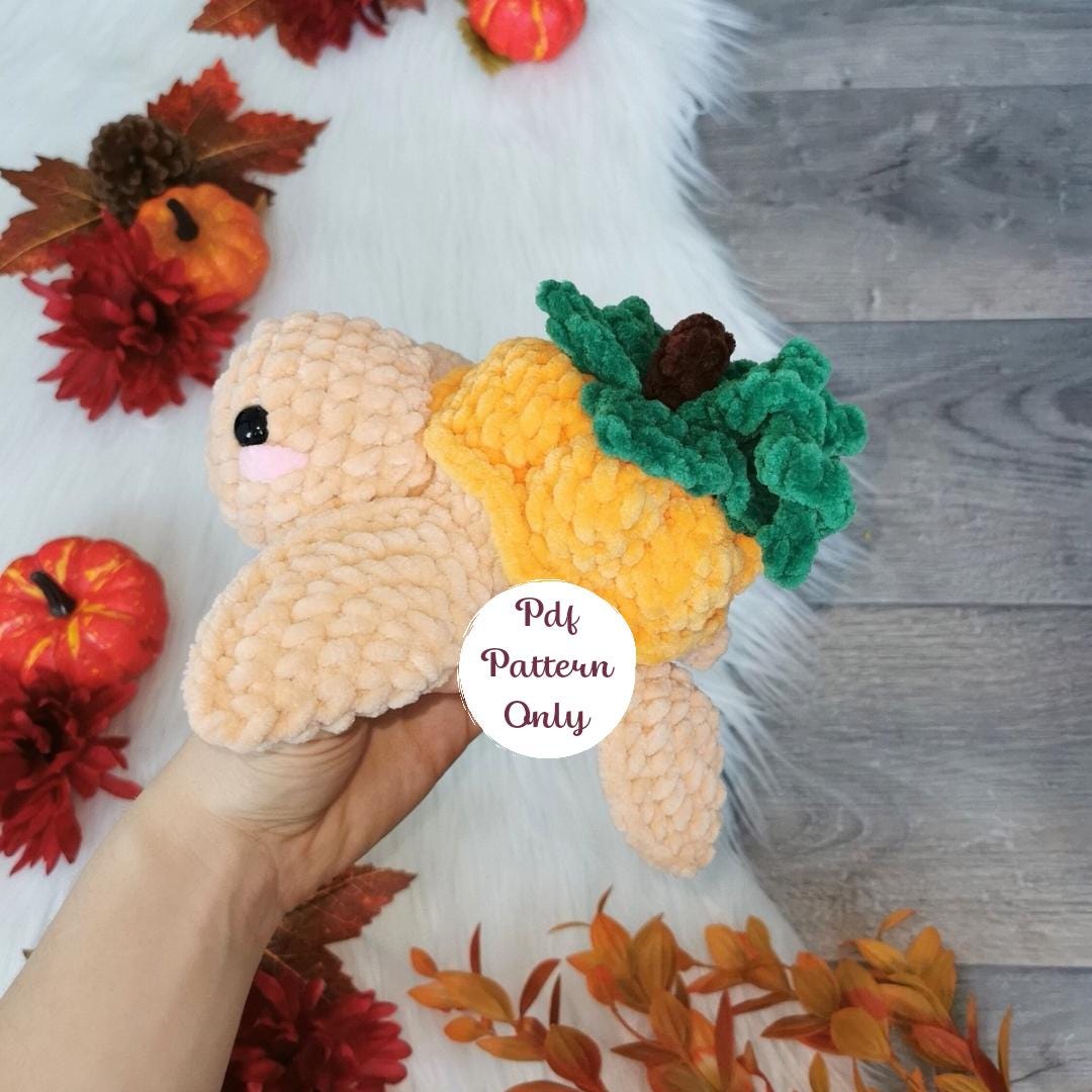 Mini Pumpkin Turtle Crochet Pattern - Cute Amigurumi Design for Fall ...
