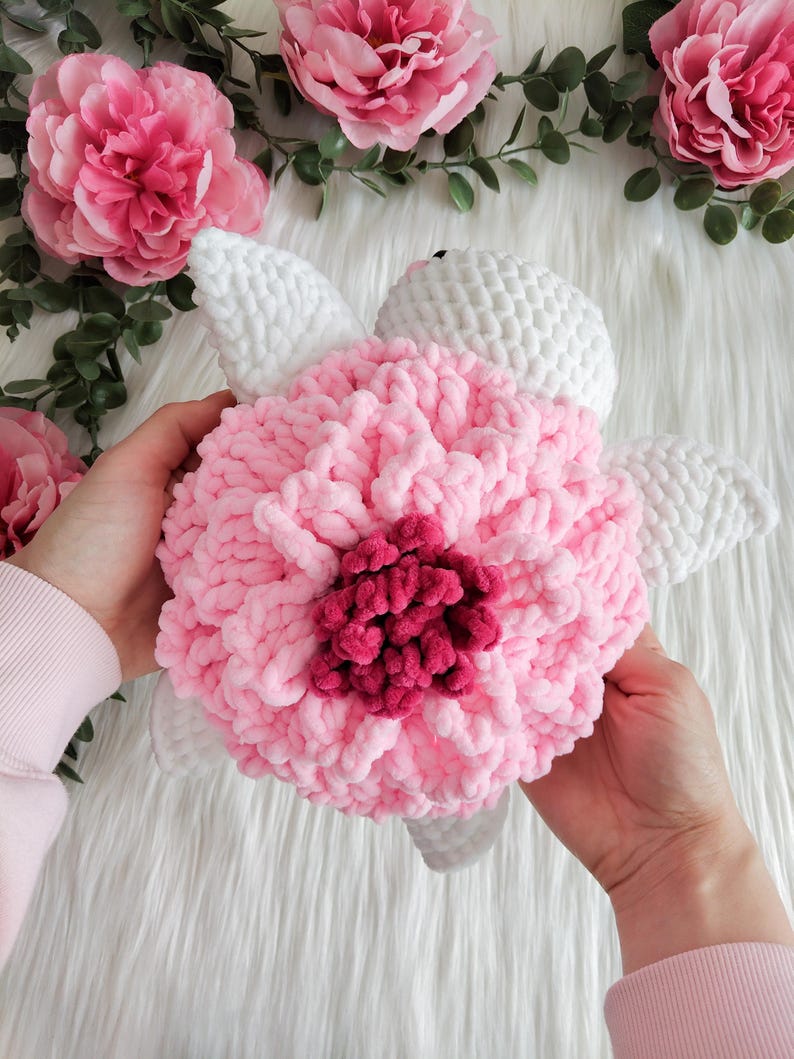 Cherry Blossom Turtle Crochet Pattern - Sakura Flowers, Advanced ...