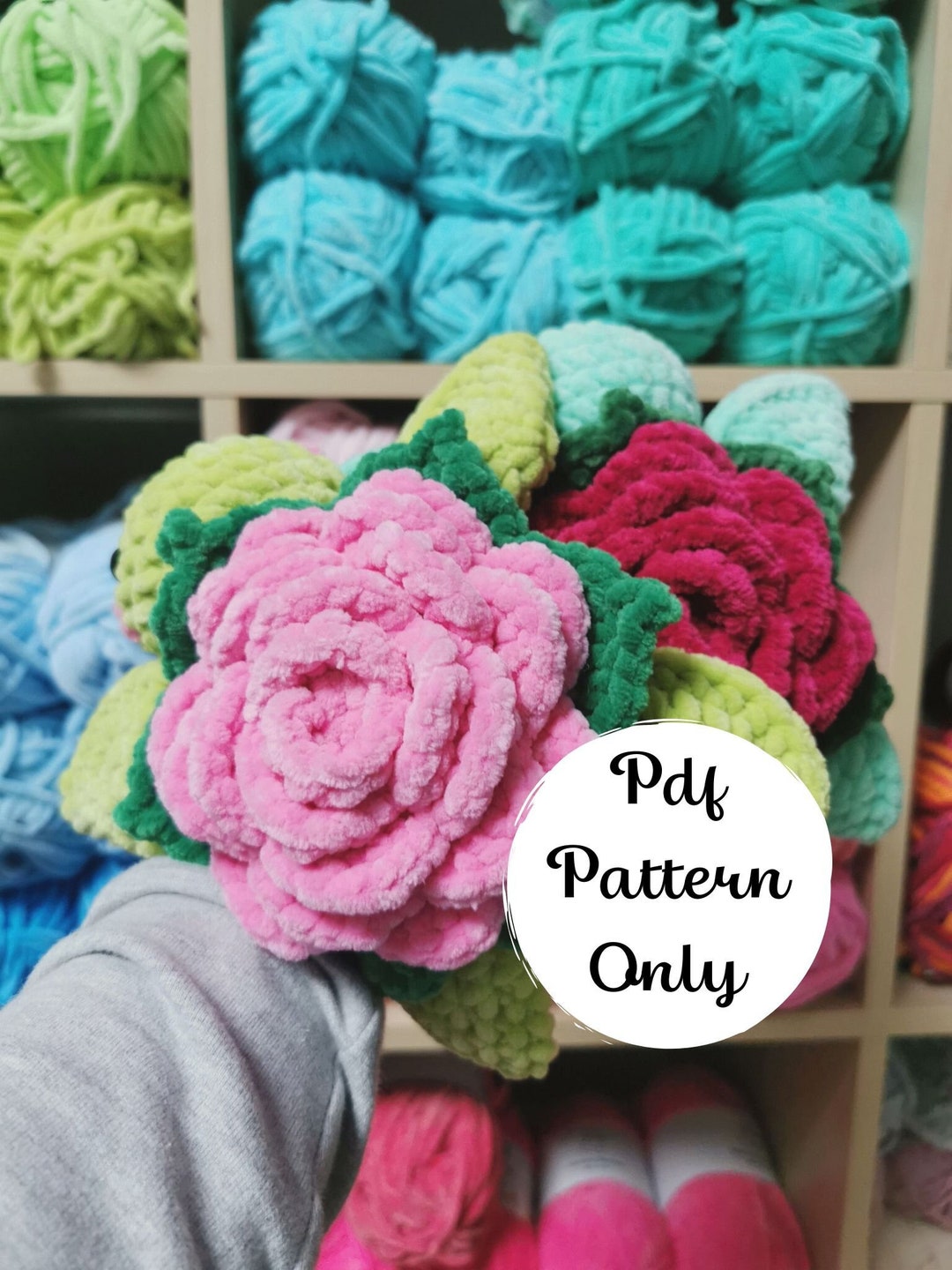 Mini Rose Turtle Crochet Pattern, Cute Valentine's Day Crochet Pattern ...