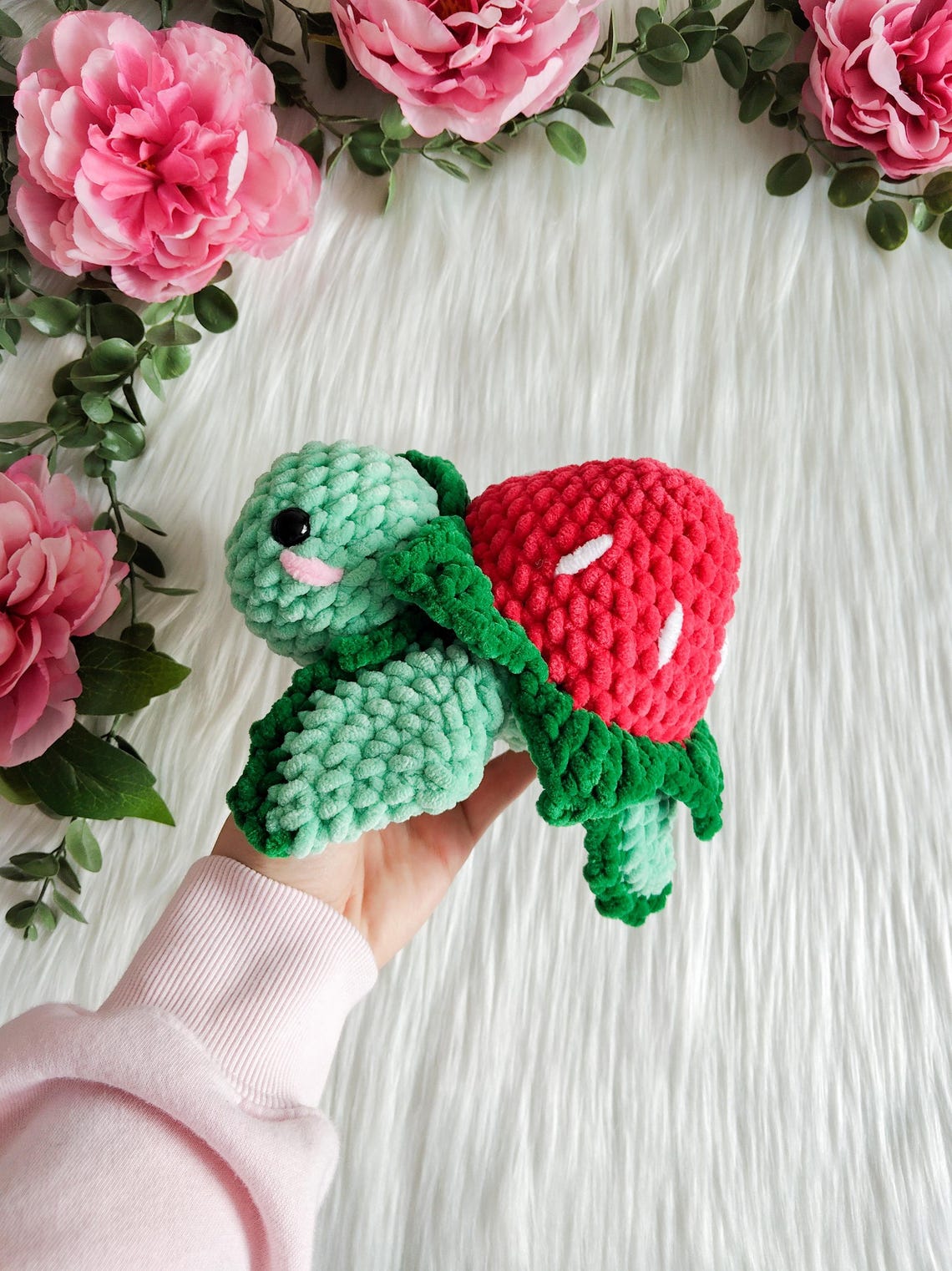 Mini Strawberry Turtle Crochet Pattern - Fruit Turtles Amigurumi ...