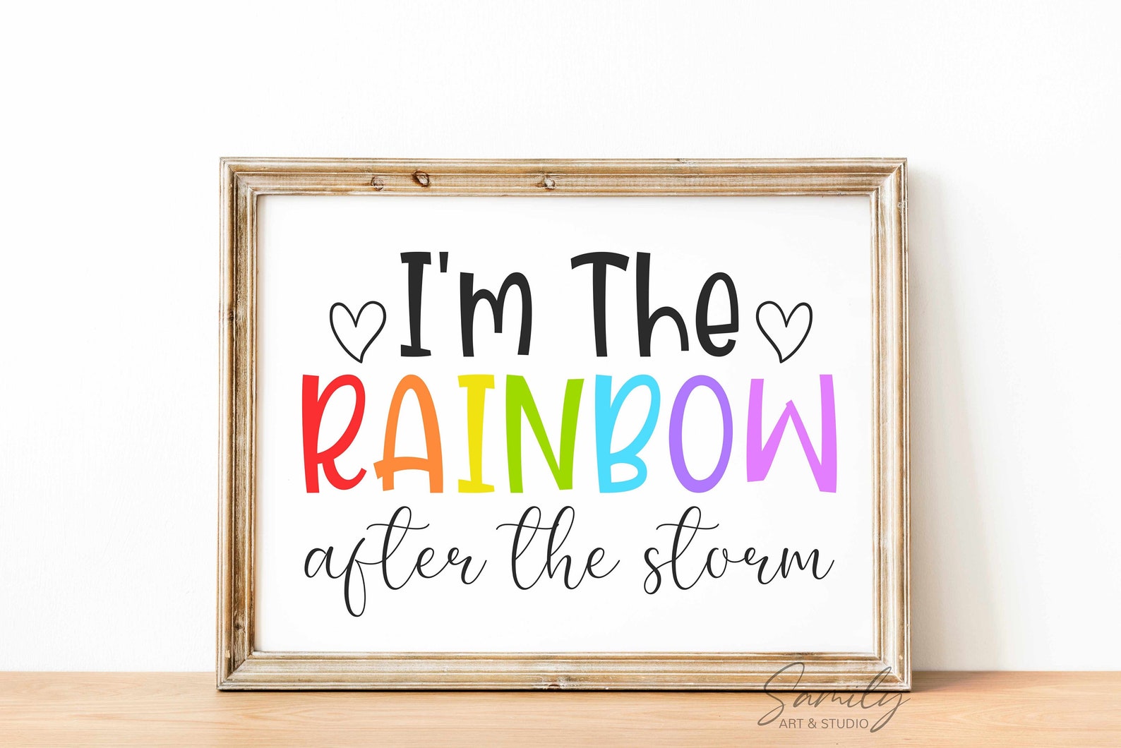 I'm the Rainbow After the Storm Svg Rainbow Baby SVG - Etsy