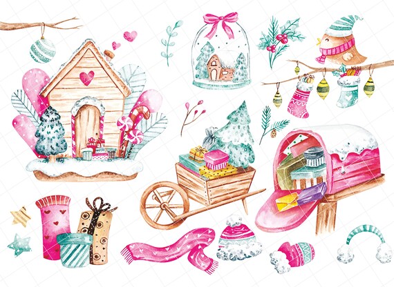 Winter Clipart Christmas Clipart Winter Png Christmas Png | Etsy