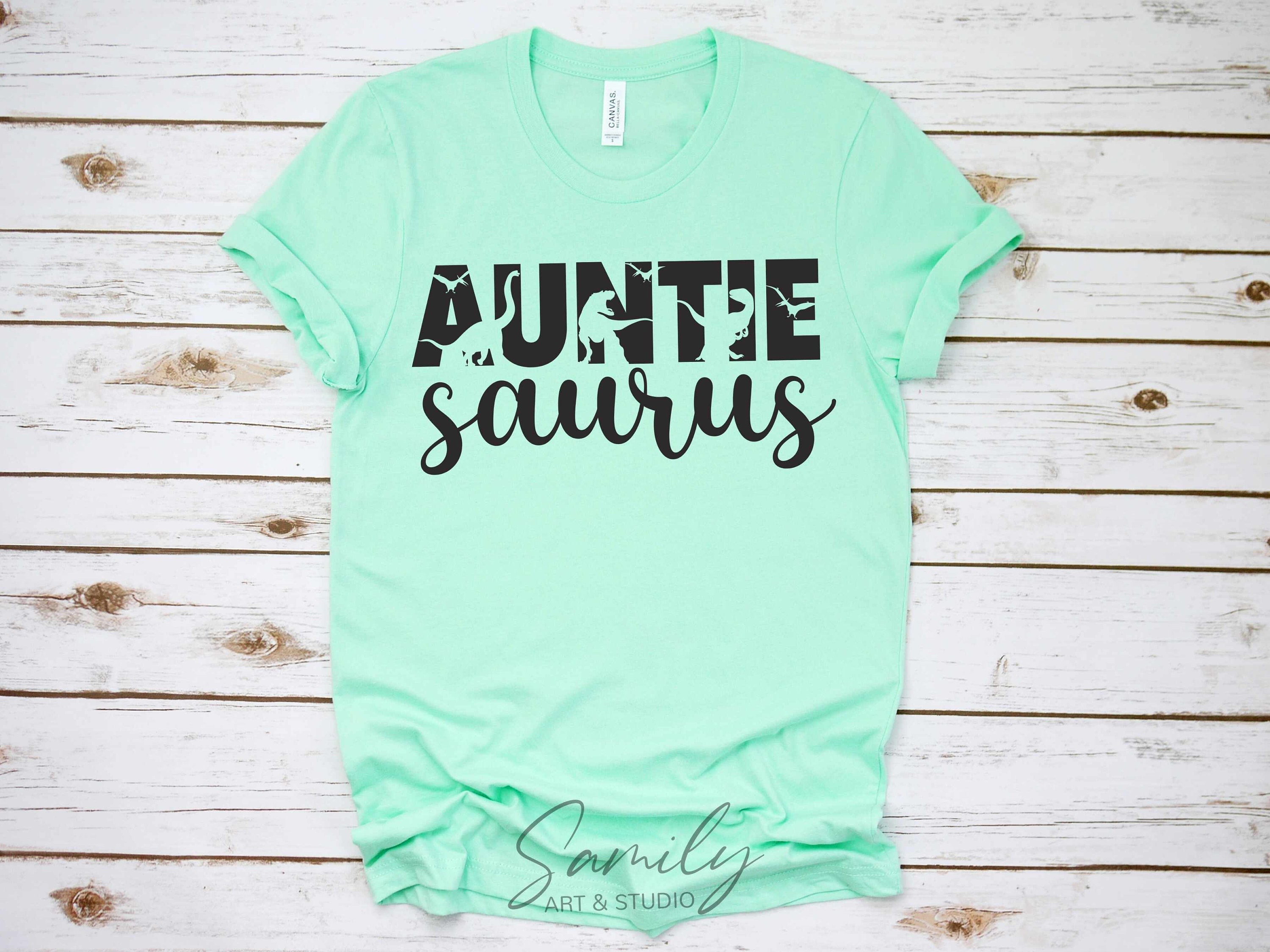 Auntie Saurus Svg T-rex Dinosaur Svg Auntie Svg Dinosaur - Etsy UK