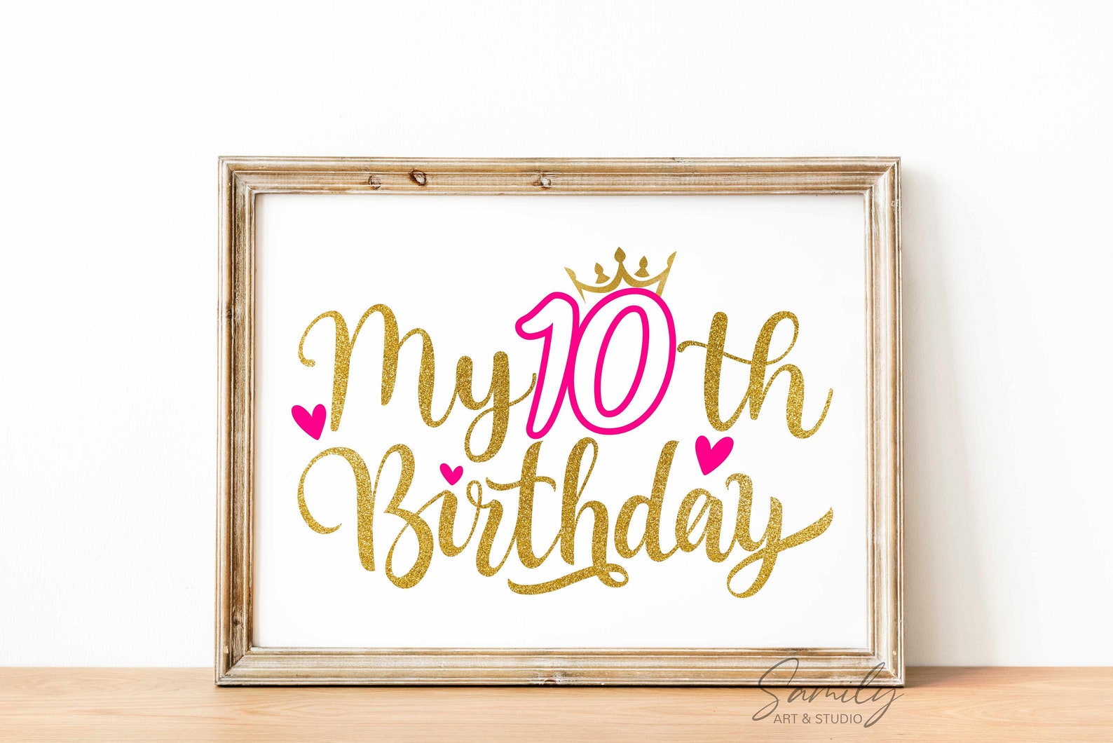 My Tenth Birthday Svg 10th birthday svg Happy Birthday svg | Etsy