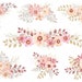 Floral Clipart Mega Bundle Watercolor Flower Clipart Blush - Etsy