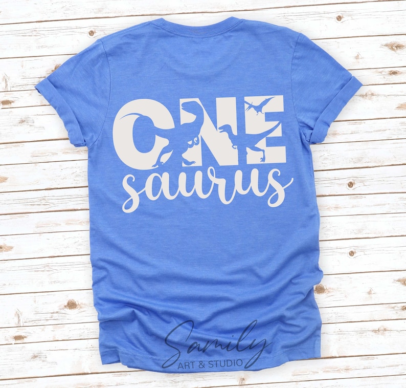 One Saurus Svg First Birthday Svg Birthday Dinosaur Svg Cut - Etsy