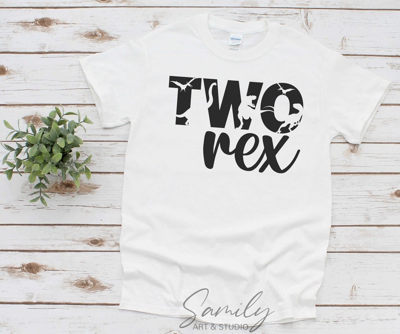 Two Rex Svg Two Rex Birthday Svg Two T Rex Svg Two Saurus - Etsy