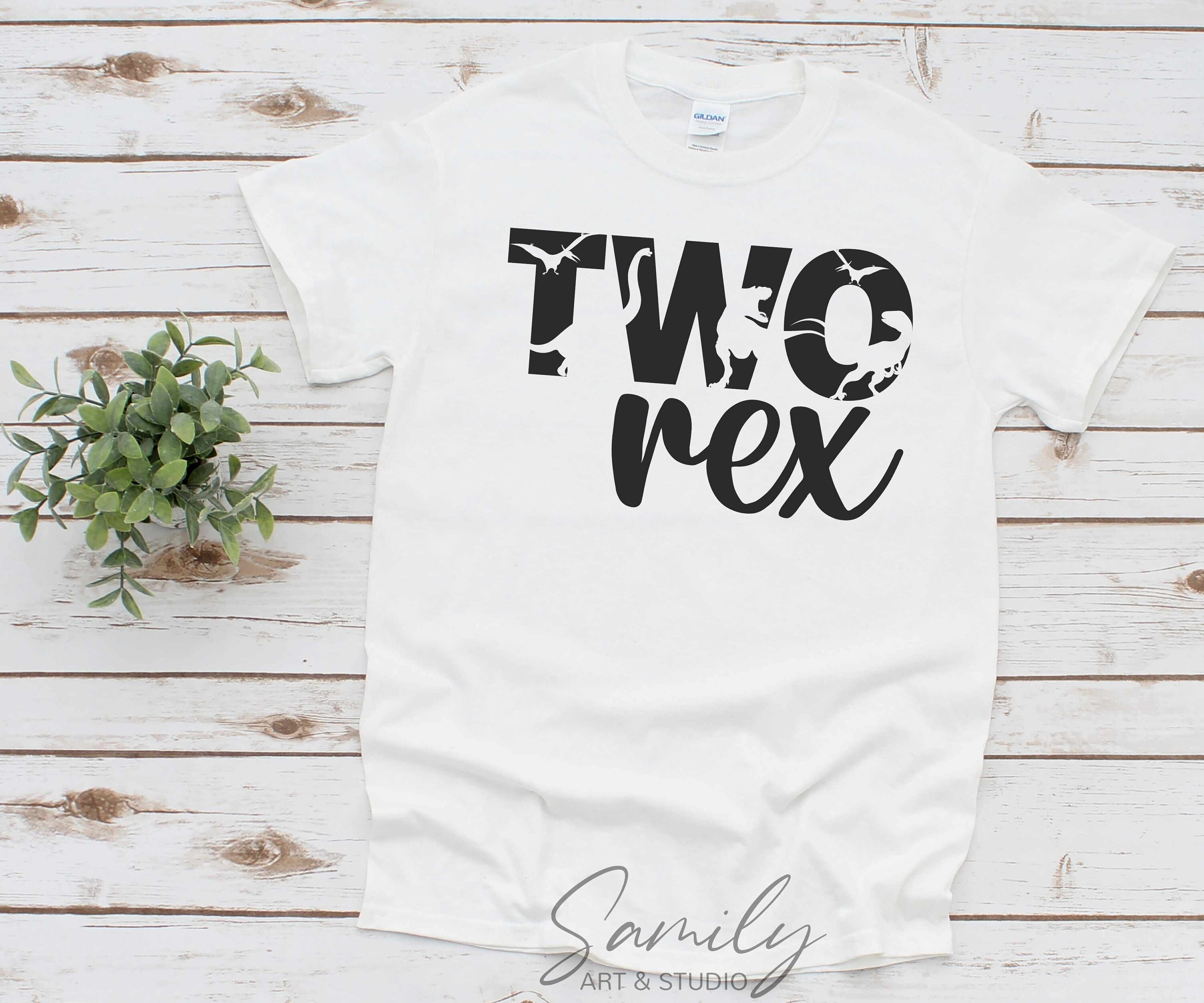 Two Rex Svg Two Rex Birthday Svg Two T Rex Svg Two Saurus | Etsy