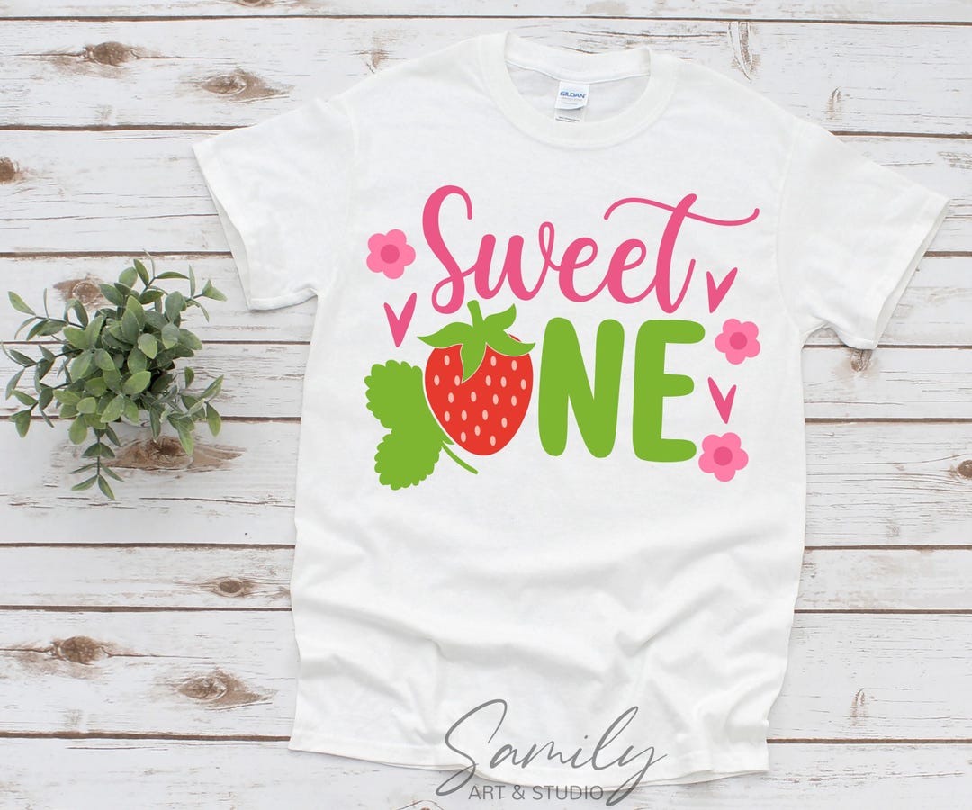 Sweet Strawberry SVG, Strawberry One Svg, 1st Birthday Svg, One Sweet ...