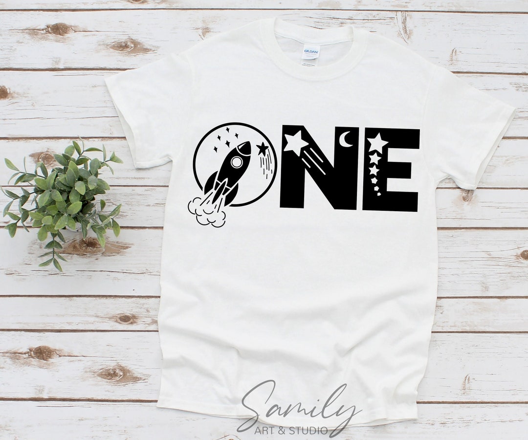 Space One Svg, First Birthday Svg, One Space Birthday Svg, 1st Birthday ...