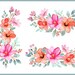 Floral Clipart Mega Bundle Watercolor Flower Clipart Blush - Etsy