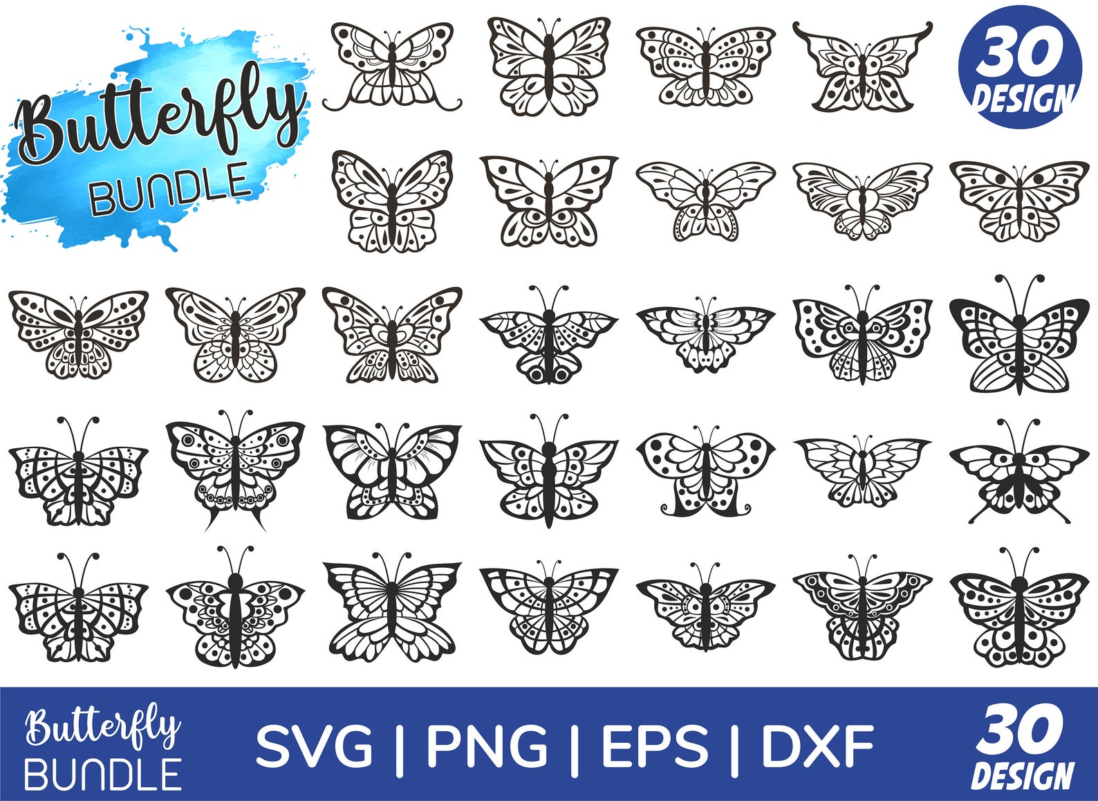 Butterfly SVG Butterfly Bundle SVG Files Butterfly Files for | Etsy