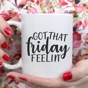 Got That Friday Feelin Svg, Hand Lettered Svg, Containing Svg, Friday ...