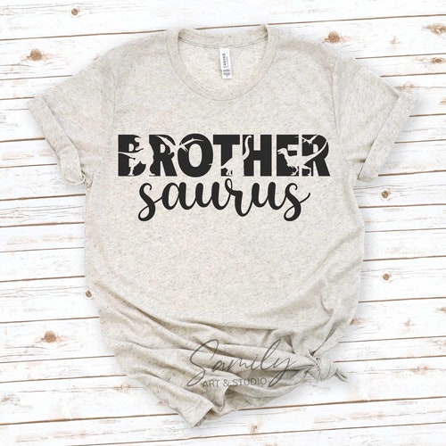 Brothersaurus Svg / Brother Saurus T-rex Dinosaur / - Etsy