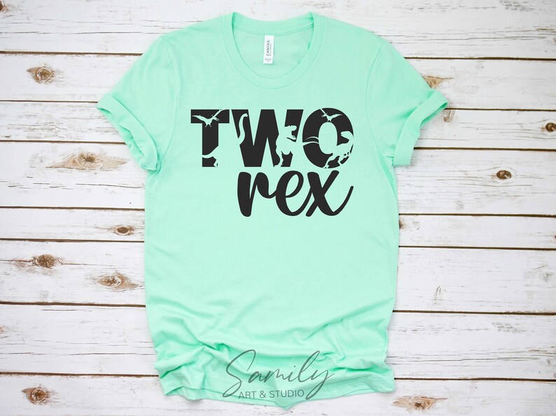 Two Rex Svg Two Rex Birthday Svg Two T Rex Svg Two Saurus - Etsy