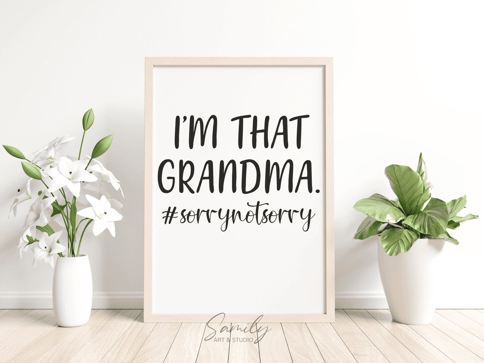 Grandma Funny Svg Funny Saying Svg Im That Grandma Sorry Etsy