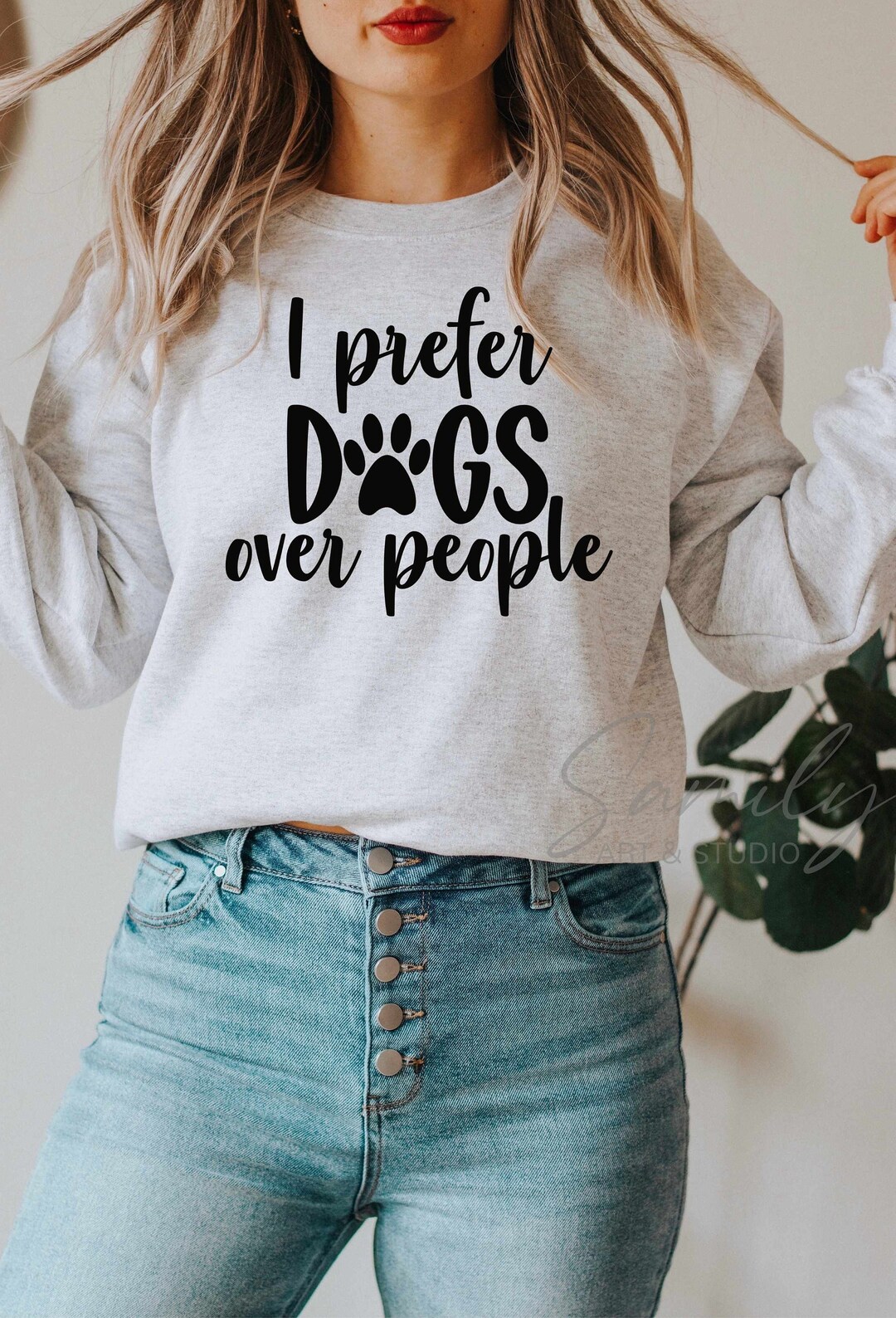I Prefer Dogs Over People Svg, Funny Dog Lover Svg, Cut File for Cricut ...