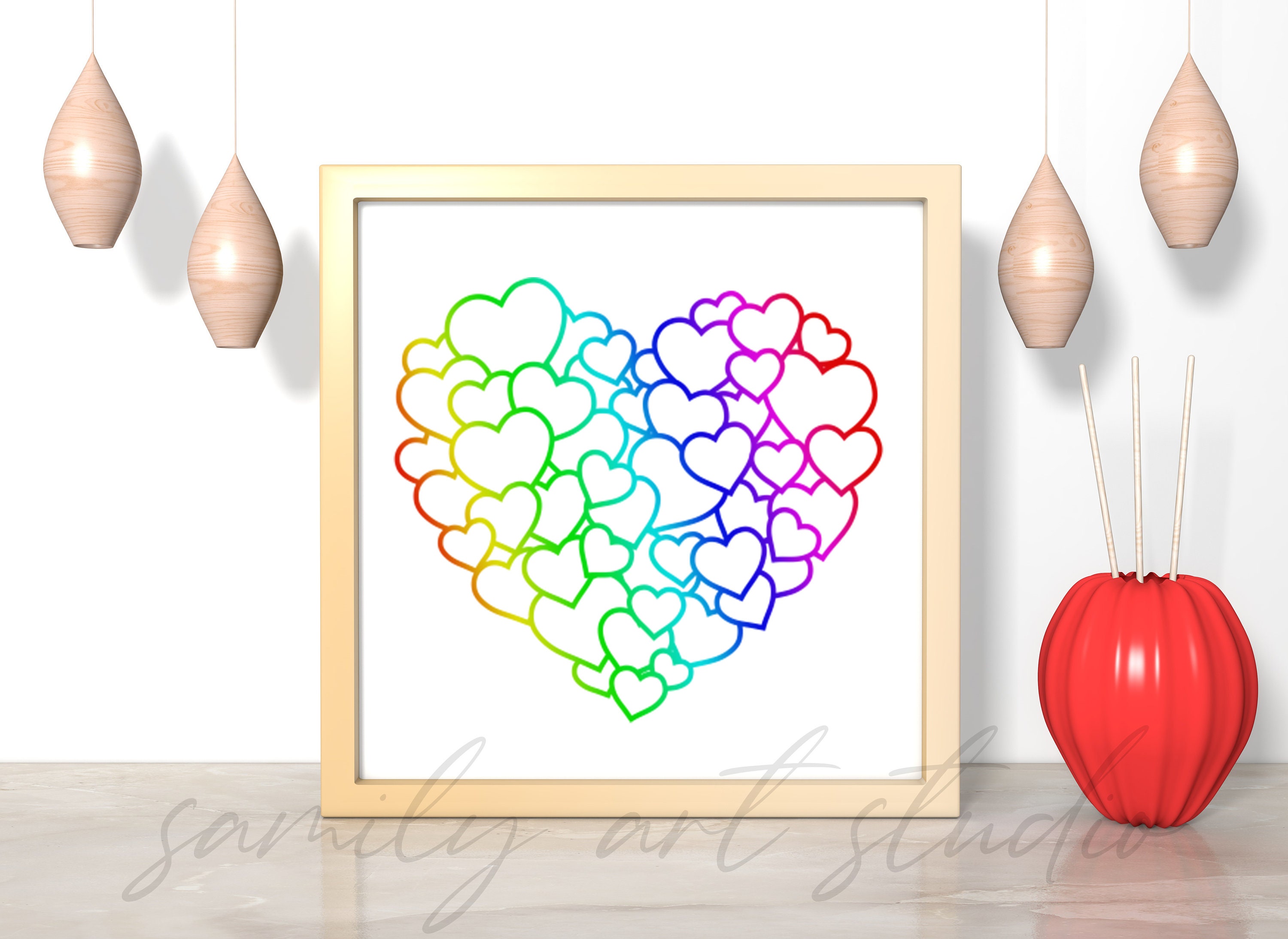 Corazón svg Corazón dibujado a mano SVG doodle corazones - Etsy España