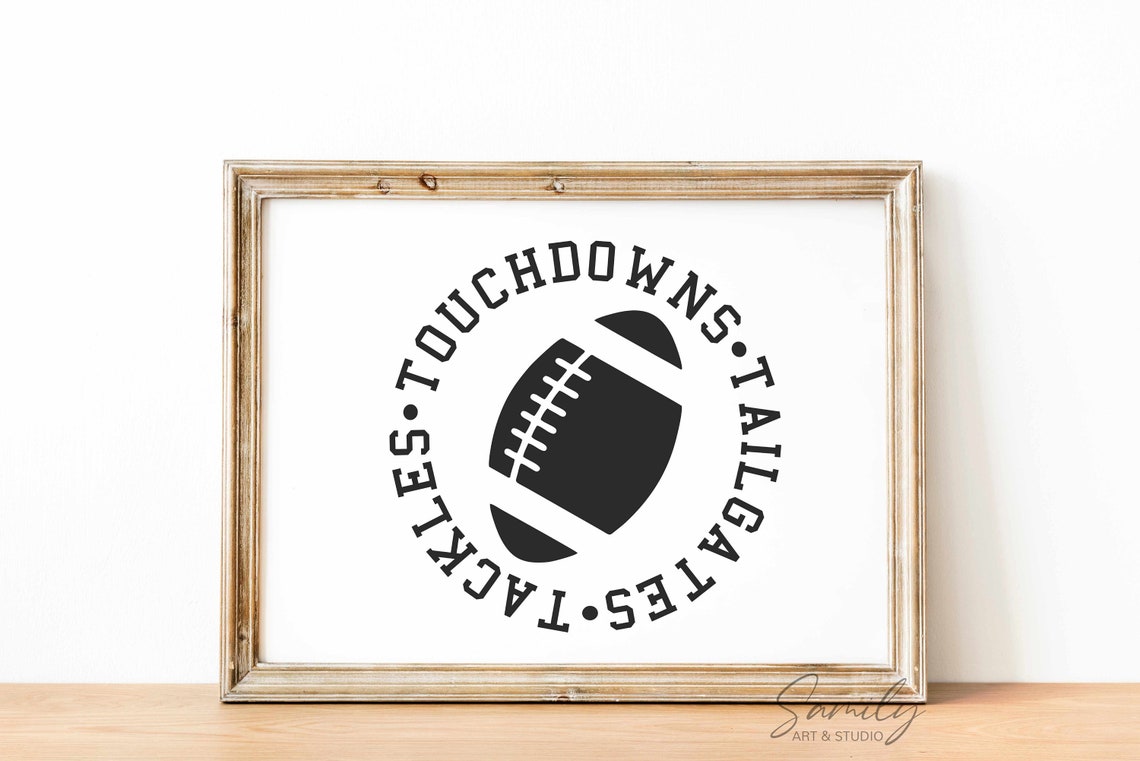 Tailgates Tackles Touchdowns Svg Football Svg Football Mom - Etsy
