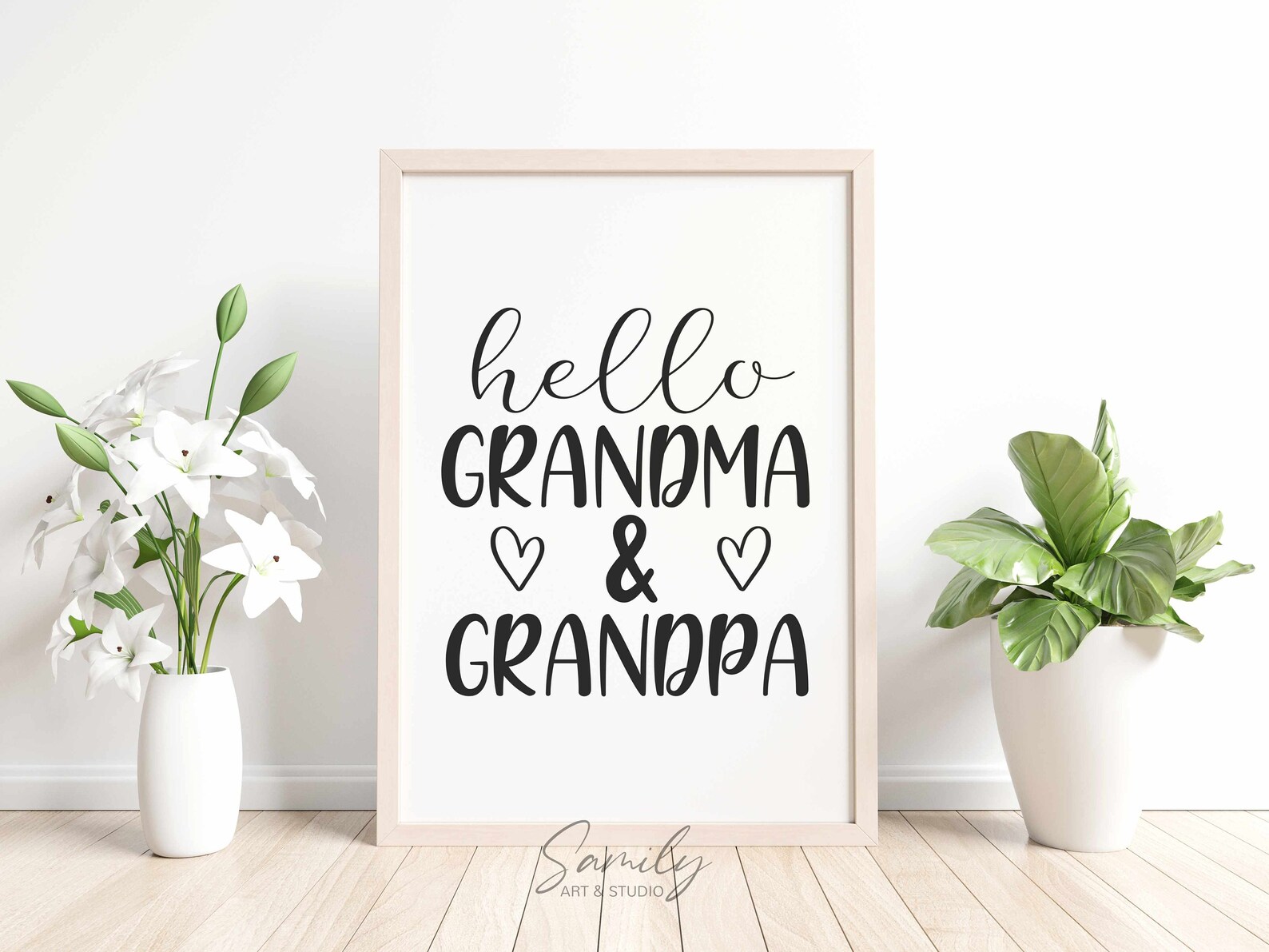 Hello Grandma and Grandpa Svg Pregnancy Announcement Svg | Etsy
