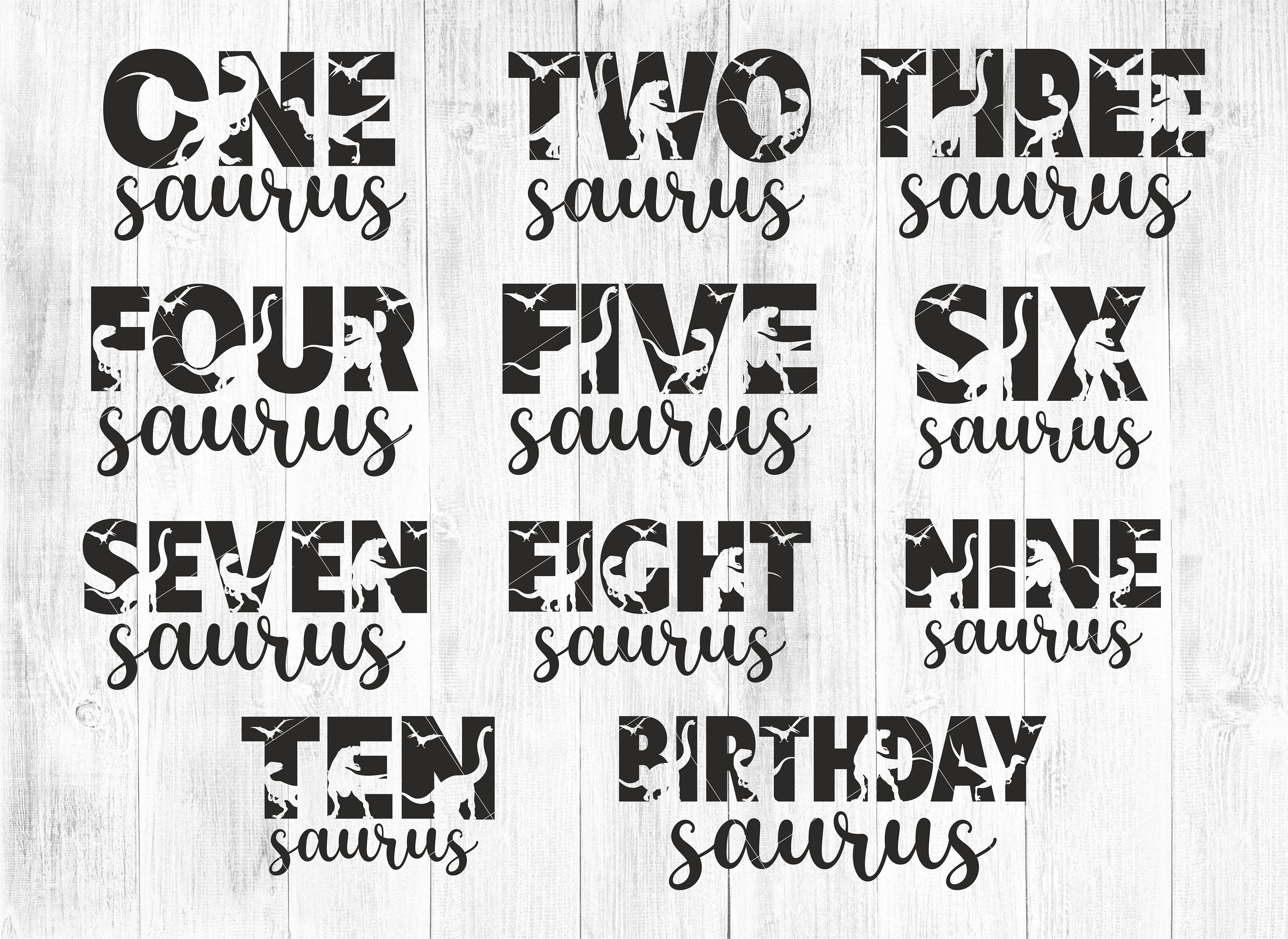 Numbers Saurus Svg Bundle One Saurus Svg Two Saurus Svg - Etsy Singapore