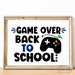 Game Over Back to School Svg Back to School Svgsecond Grade - Etsy