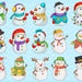 Cute Snowman Clipart, Snowmen Clipart, Christmas Clipart, Winter ...