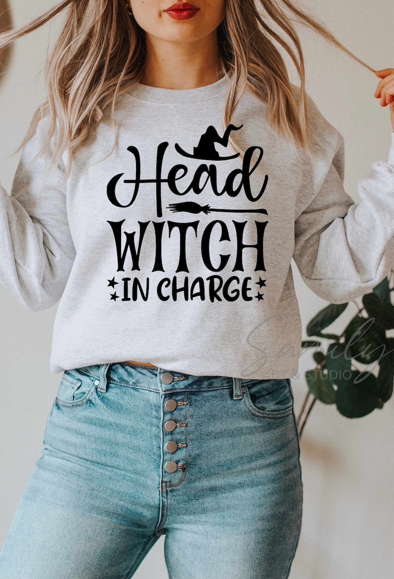 Head Witch in Charge Svg Happy Halloween Svg Halloween Svg - Etsy