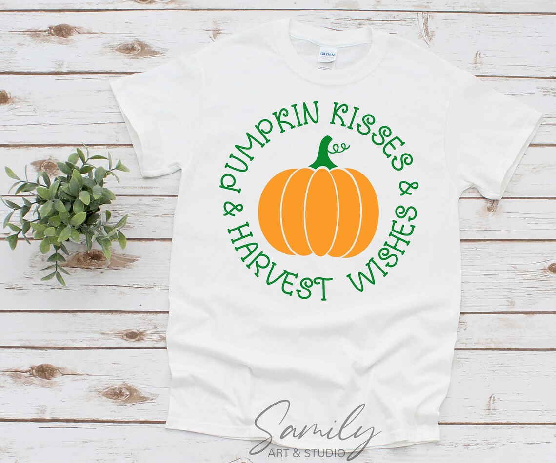 Pumpkin Kisses and Harvest Wishes Svg Fall Svg Funny Fall - Etsy