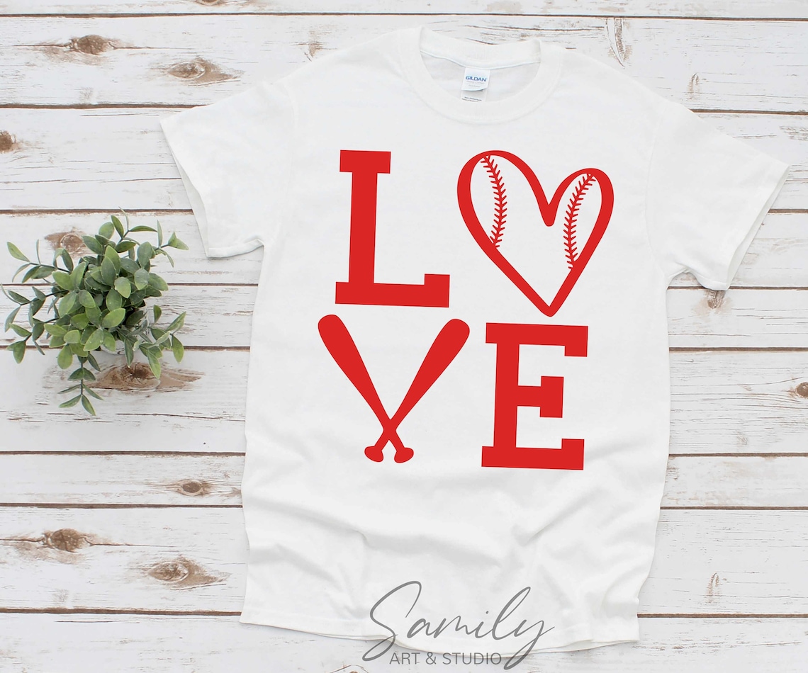 Love Baseball Svg Baseball Love Svg Baseball Shirt - Etsy