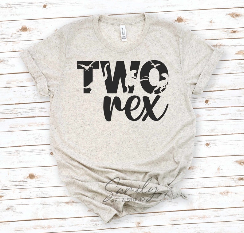 Two Rex Svg Two Rex Birthday Svg Two T Rex Svg Two Saurus - Etsy
