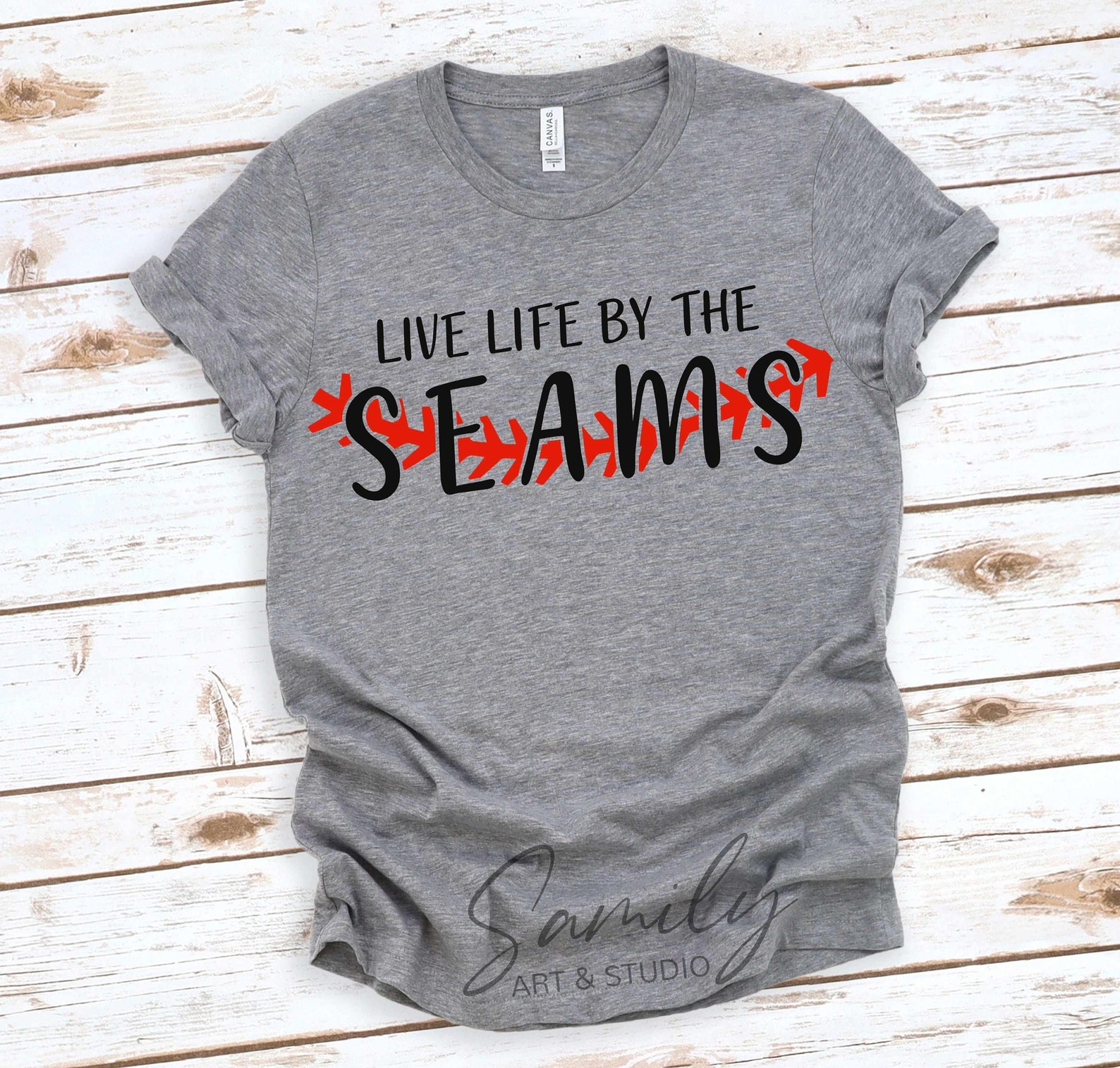 Live Life by the Seams Svg Baseball Svg Baseball Mom Svg - Etsy