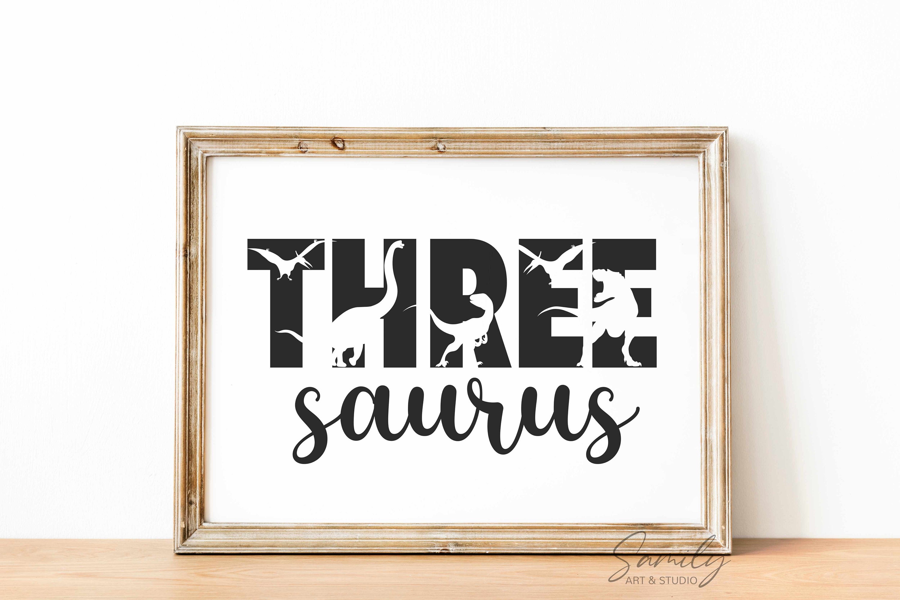 Three Saurus Svg Three Rex Birthday Svg Three T Rex Svg - Etsy Australia