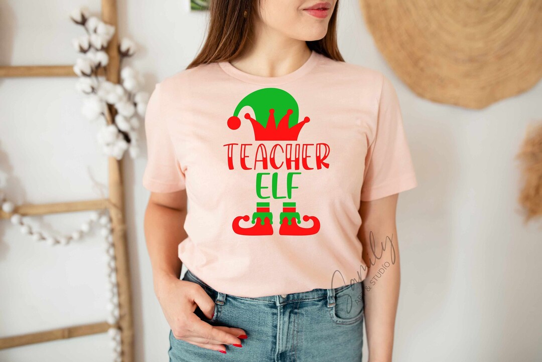 Teacher Elf Svg, Christmas Svg, Teacher Svg, Christmas SVG, Teacher ...